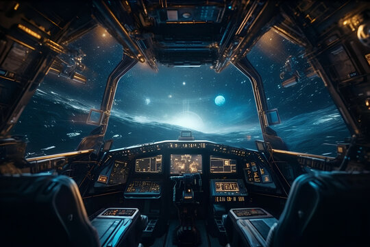Spaceship Cockpit Wallpaper