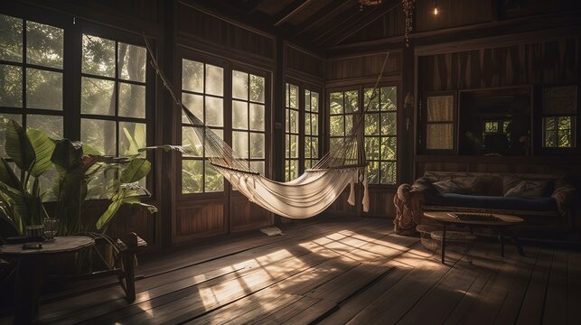 Jungle Hut Interior