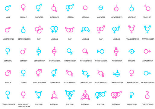 Bi Curious Men Symbol