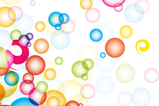 Colorful Moving Bubbles Background