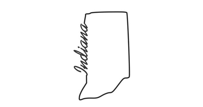 Imágenes de Indiana State Outline: descubre bancos de fotos ...