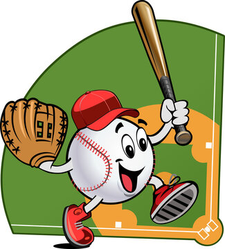 Baseball Field Cartoon