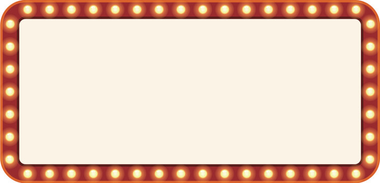 Marquee Lights Border Clipart