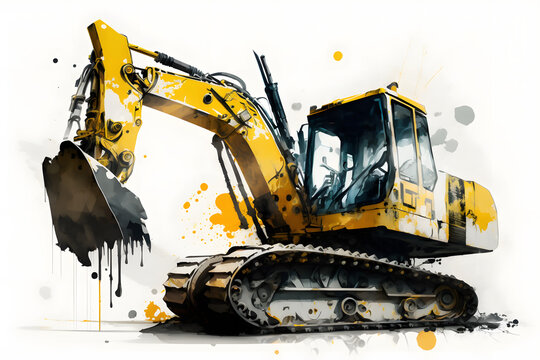 Excavator Drawing