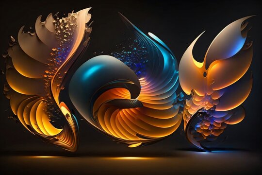 Non Objective 3d Art