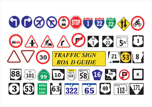 Guide Signs On The Road