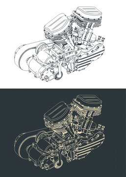 Shovelhead Motor Drawing