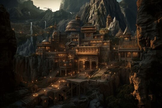 Dwarven City Concept Art