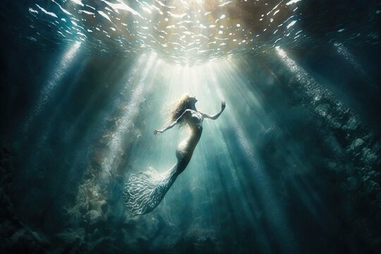 Beautiful Mermaids Underwater