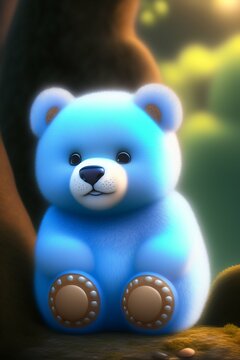 Blue Bear Wallpaper