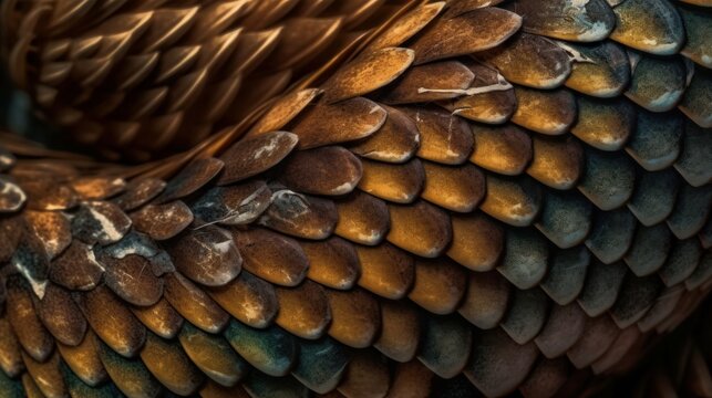 Reptile Scales Close Up