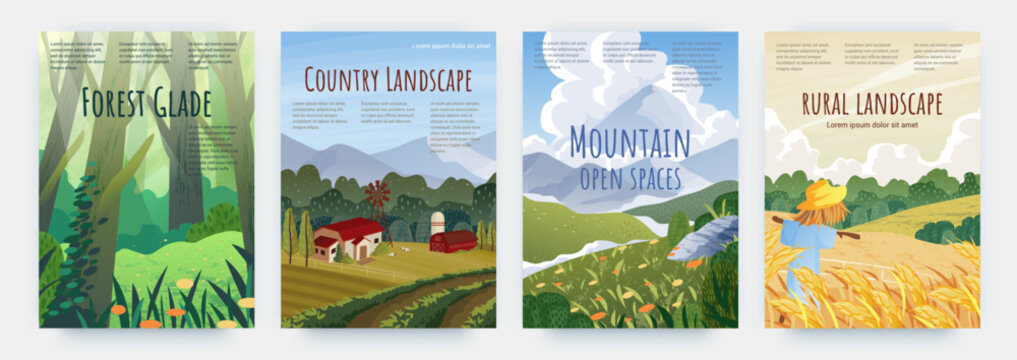 Landscape Poster Template Images – Browse 223,922 Stock Photos, Vectors ...