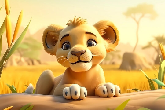 Lion Cub Cartoon Images Browse 19 532 Stock Photos Vectors and Video Adobe Stock