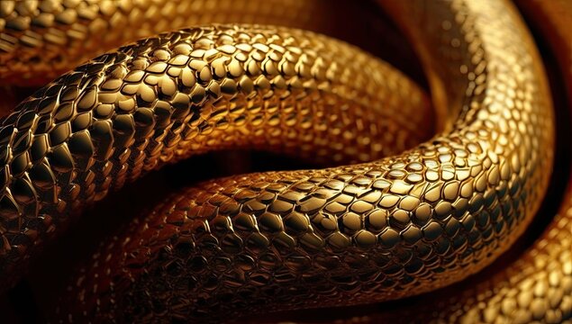 Gold Colored Snake