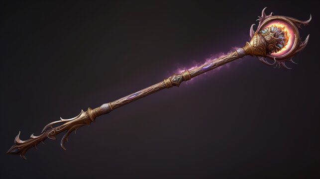 Anime Wooden Staff Weapon