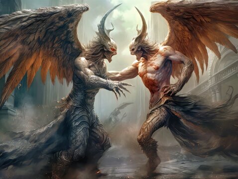 Angel Fighting Demon Images – Browse 5,401 Stock Photos, Vectors, and ...