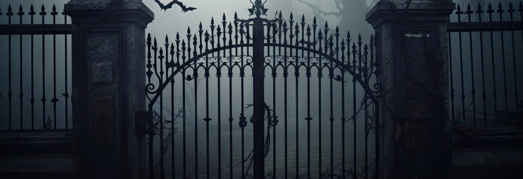 Creepy Graveyard Gate