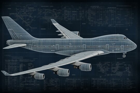 747 Airplane Blueprints