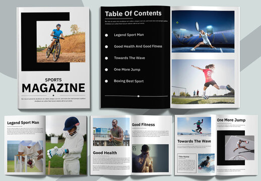 Sports Magazine Table Of Contents