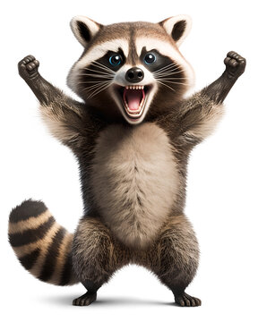 Angry Raccoon Cartoon