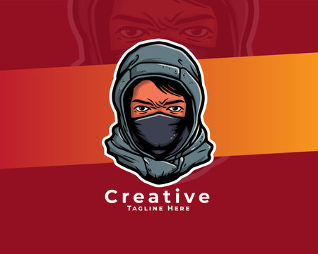 Ninja Mask Vector