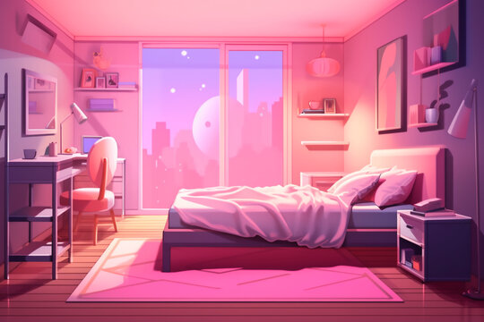 Neat Room Cartoon
