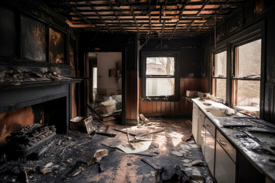 Inside House After Fire