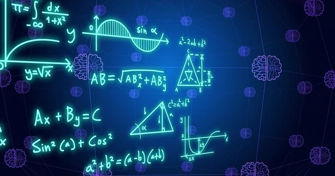 Mathematics Background Animation