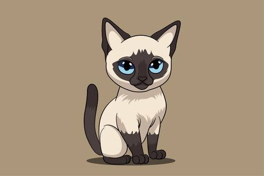 anime siamese cat
