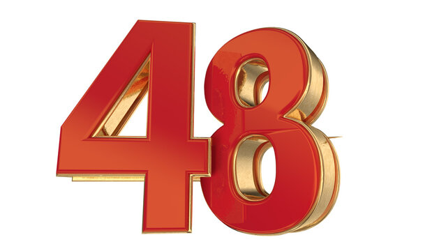 Red Number 48