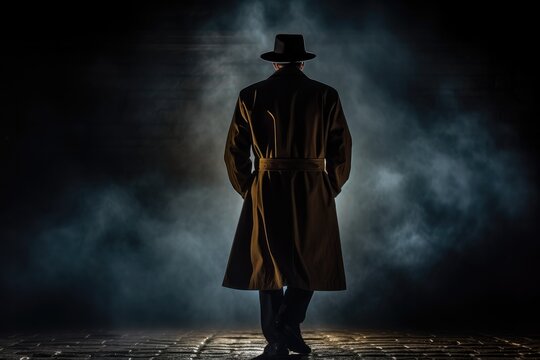 Mysterious Man In Trench Coat