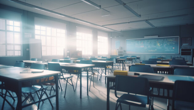 Empty High School Classroom Images – Browse 6,425 Stock Photos, Vectors, and Video | Adobe Stock