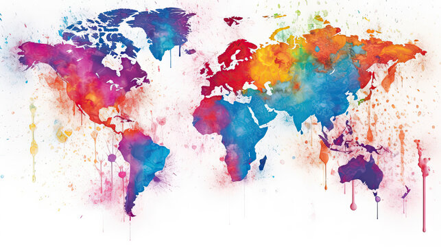 World Map Drawing Tumblr