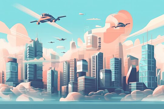 Afbeeldingen over "Flying Cars" – Blader in stockfoto's, vectoren en ...