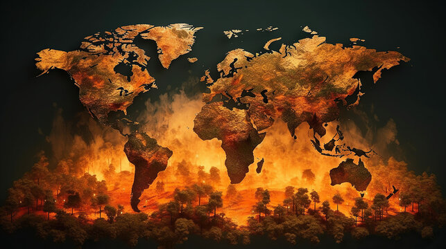 Planet Earth On Fire 1920x1080