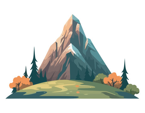 Mountain Range Cartoon