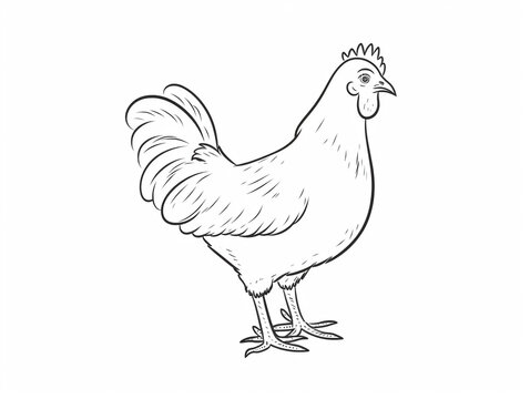 hen outline