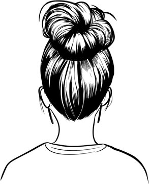 Bouffant Hair Clip Art