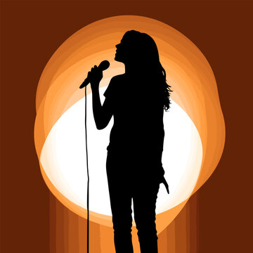 Female Singer Cartoon