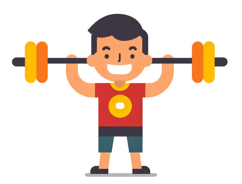 Easy Lightweight Lifting Cartoon