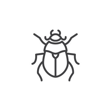 Beetle Clipart Black And White