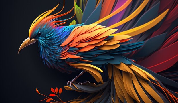 Abstract Bird Wallpaper