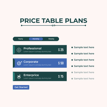 "Pricing Table" Bilder – Durchsuchen 888 Archivfotos, Vektorgrafiken ...