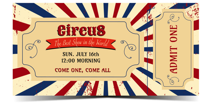 Carnival Ticket Invitations