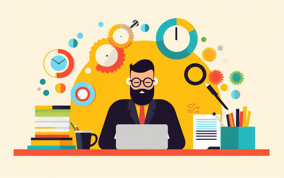 Clip Art People Working Images – Browse 11,886 Stock Photos, Vectors ...