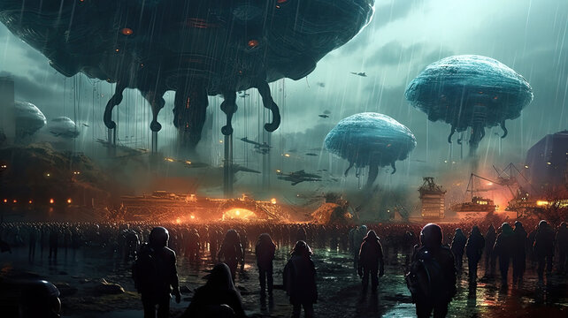 Epic Alien War Wallpaper