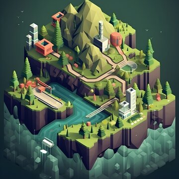 "Isometric Landscape" Images – Browse 170 Stock Photos, Vectors, and ...