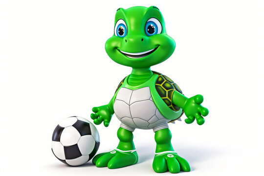 Turtle Kicks Ball