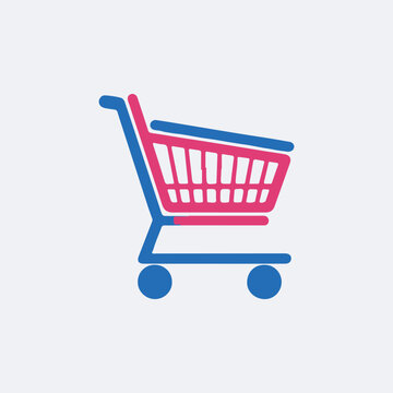 Shopping Cart Logo Red