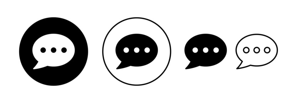 Afbeeldingen over "Chat Icon" – Blader in stockfoto's, vectoren en ...